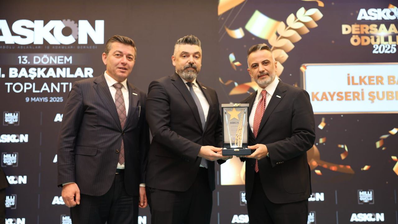 ASKON Kayseri’ye etkin faaliyet ödülü